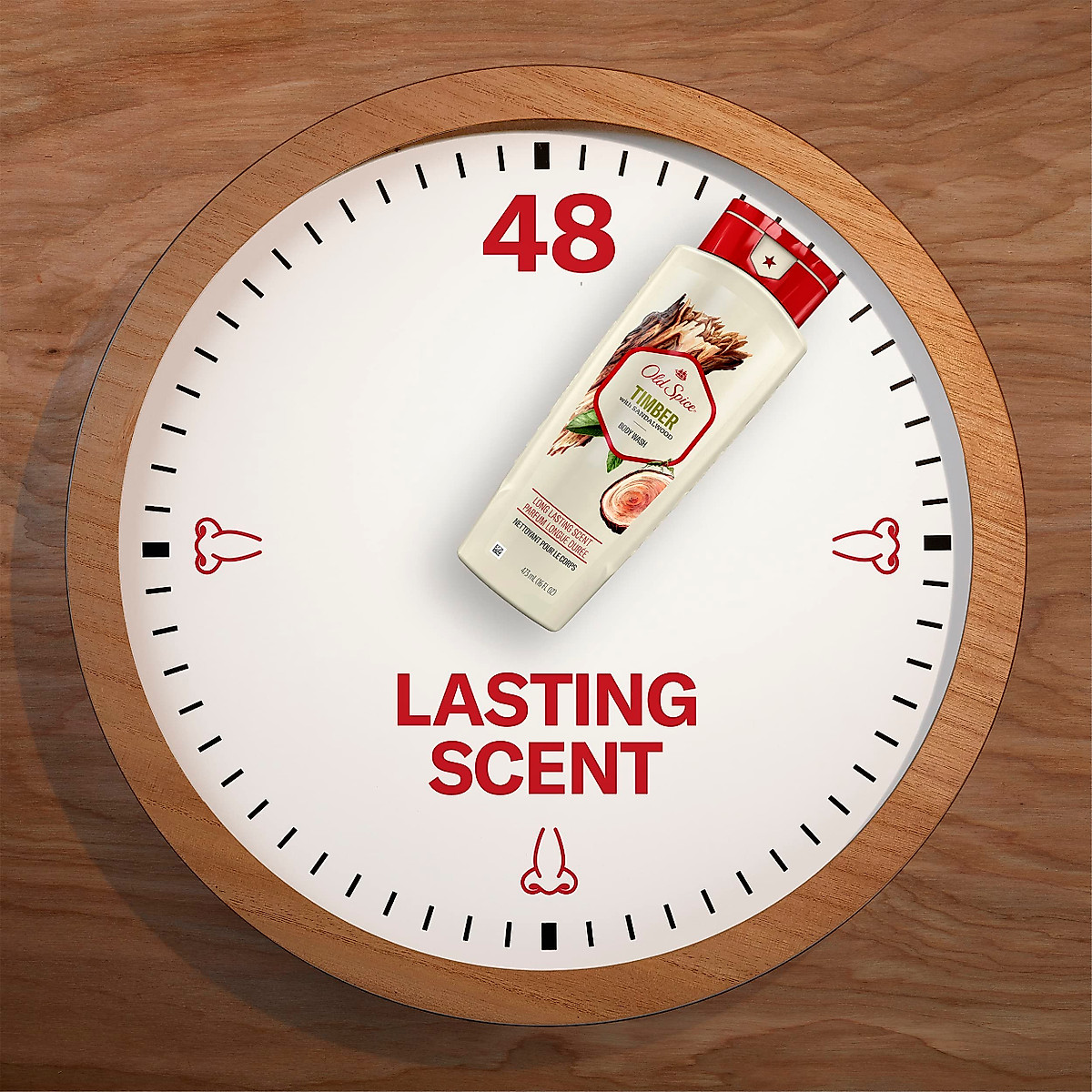 Old Spice Body Wash for Men, 24/7 Moisturization, 24/7 Shower Fresh with Long Lasting Scent, Gentle on Skin, Timber Scent, 30 fl oz (Pack of 4)