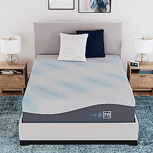 Signature Design by Ashley 14 Inch Millennium Cushion Firm Gel Memory Foam Hybrid Mattress, Queen, White
