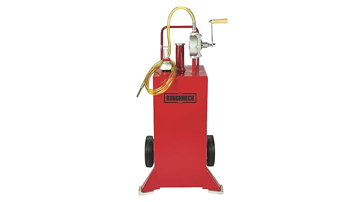 Roughneck 30-Gallon Steel Gas Caddy for Safe Fuel Storage