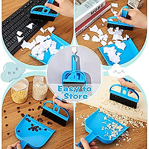 Yulejo 6 Pieces Guinea Pig Bed Plush Hamster Mat Bunny Bed Small Animal Sleeping Bedding Pads with Cleaning Dustpan Brush for Chinchilla Squirrel Hedgehog Small Animals (Cute Color, Star)