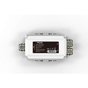 PROCET Gigabit PoE Injector Outdoor PoE Power Injector Adapter 30W IEEE802.3AT, 6KV Surge Protection, Aluminum IP67 Waterproof, Wide Temp -40℉ to 149℉ for IP Cameras, Wireless APs, Base Station