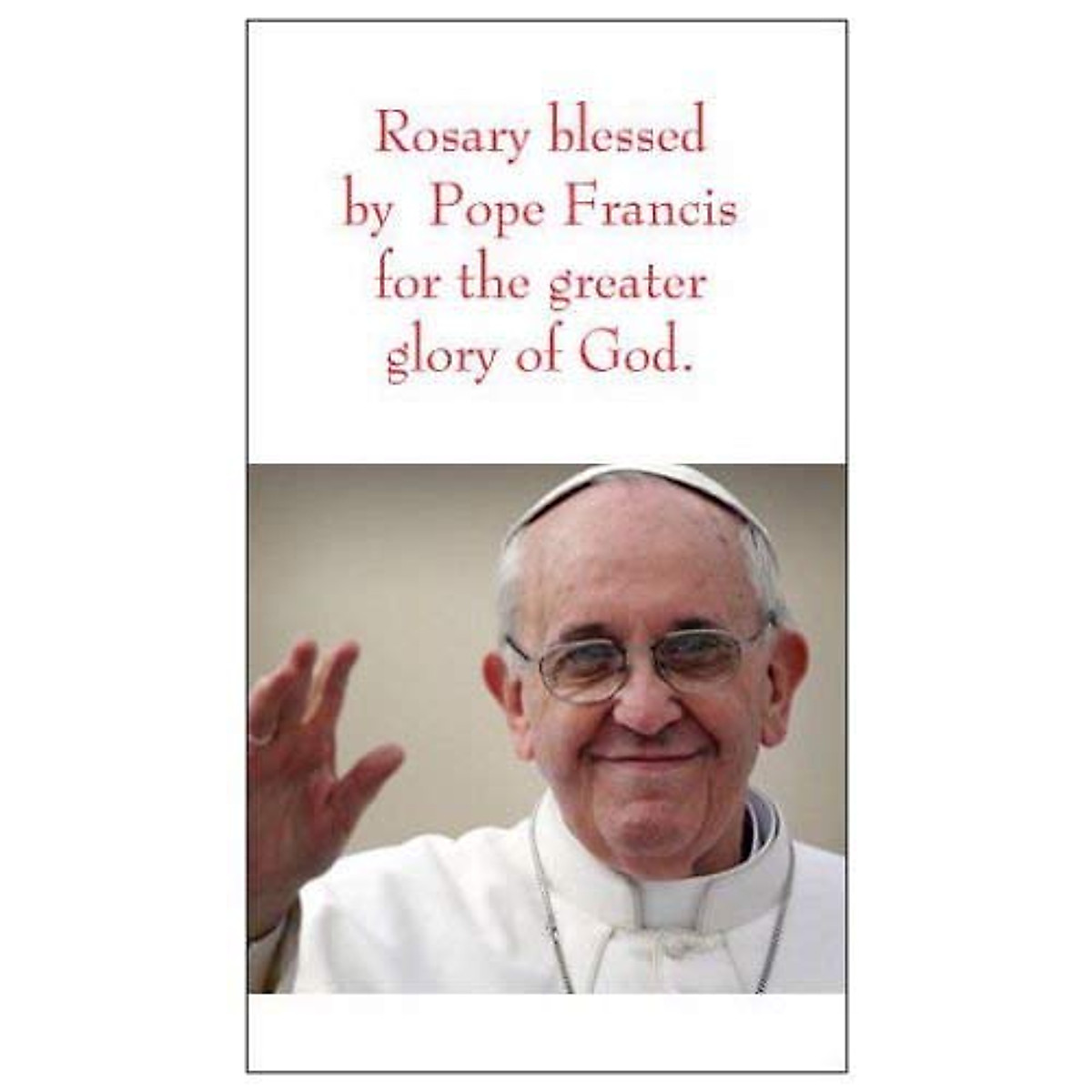 ESNOY OVERSIZED Made in Italy Rosary Blessed by Pope Francis Vatican Rome Holy Father Medal Cross Saint Benedict Patron Saint of Students Honor Veterans US Army solders Addiction Dependence (Brown)