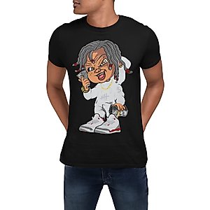 Jordan 3 Fire Red Killa Cash Doll T Shirt to Match Men's, Tee to Match Jordan 3s, Fire Red Jordan 3 Gift Tshirt