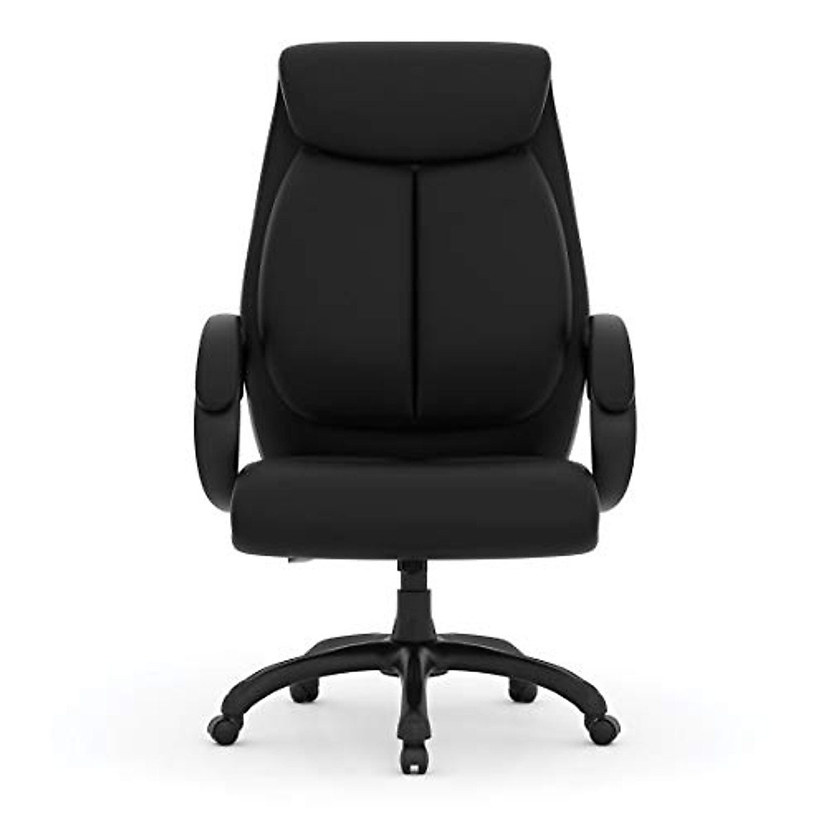 OfficeSource Sierra Series High-Back Executive Office Chair, Black