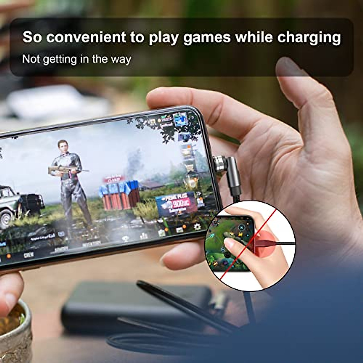 N. NETDOT NetDot 540°Rotation 3in1 Magnetic Charging Cable, 6.6ft 3 Pack Gen15 Magnetic Phone Charger and Magnetic Charger for Micro USB, USB-C/Type C and i-Product, 3in1 Black