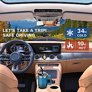 40 oz Insulated Tumbler for 100% Leak Proof, Stainless Steel Reusable Cups with Lids and Straws, Double Wall Vacuum Coffee Travel Mug Gift for Family Friends Teachers, Dishwasher Safe, BPA Free