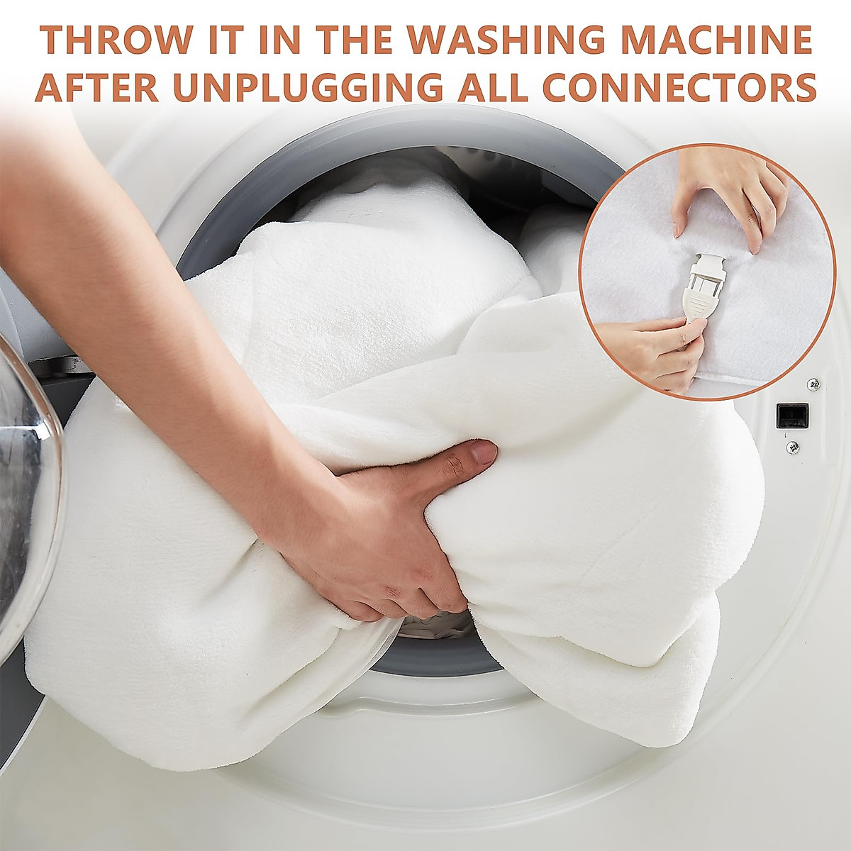 Homemate Heated Mattress Pad Queen Size for Cold Sleepers, 5 Heated Setting Coral Fleece Electric Mattress Pad Queen, Bed Warmer with Dual Controller & Auto Off 10 Hours, Fit Up to 21 Inch, 80"x60"