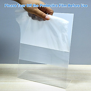 COYMOS Acrylic Sign Holder 6 Pack 8.5x11 Slant Back Acrylic Stands for Display Plexiglass Clear Acrylic Display Stands for Ad Frame, Picture Photo Frames, Promotions, Restaurants, Office, Store, Home