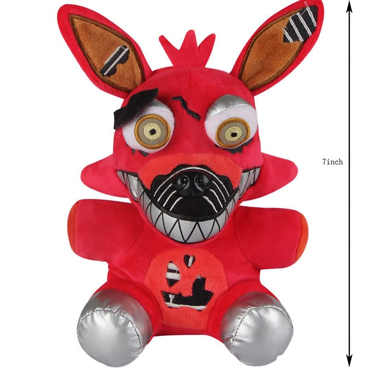 Amriver FNAF Plushies 7inch FNAF Plushies Stuffed Animals Plush Toys - Foxy Plush Bonnie Plush Christmas Stuffed Plush Kids Toy