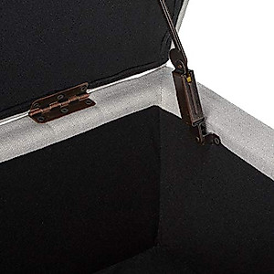 Christopher Knight Home Juliana Fabric Storage Ottoman, Light Gray