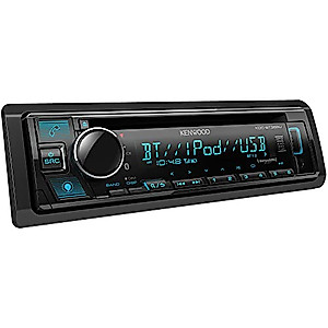 KENWOOD KDC-BT382U CD Car Stereo Receiver with Bluetooth, AM/FM Radio, Variable Color Display, Front High Power USB, Alexa Built in, and SiriusXM Ready