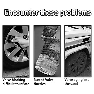 BELOMI Tire Valve Stem Long Caps, 12 Pcs Black Plastic Wheel Valve Stem Covers, Leak-Proof and Dust-Proof, Universal Car Tire Air Valve Caps Replacement for SUV, Truck, Bike and Motorcycle (Style2)