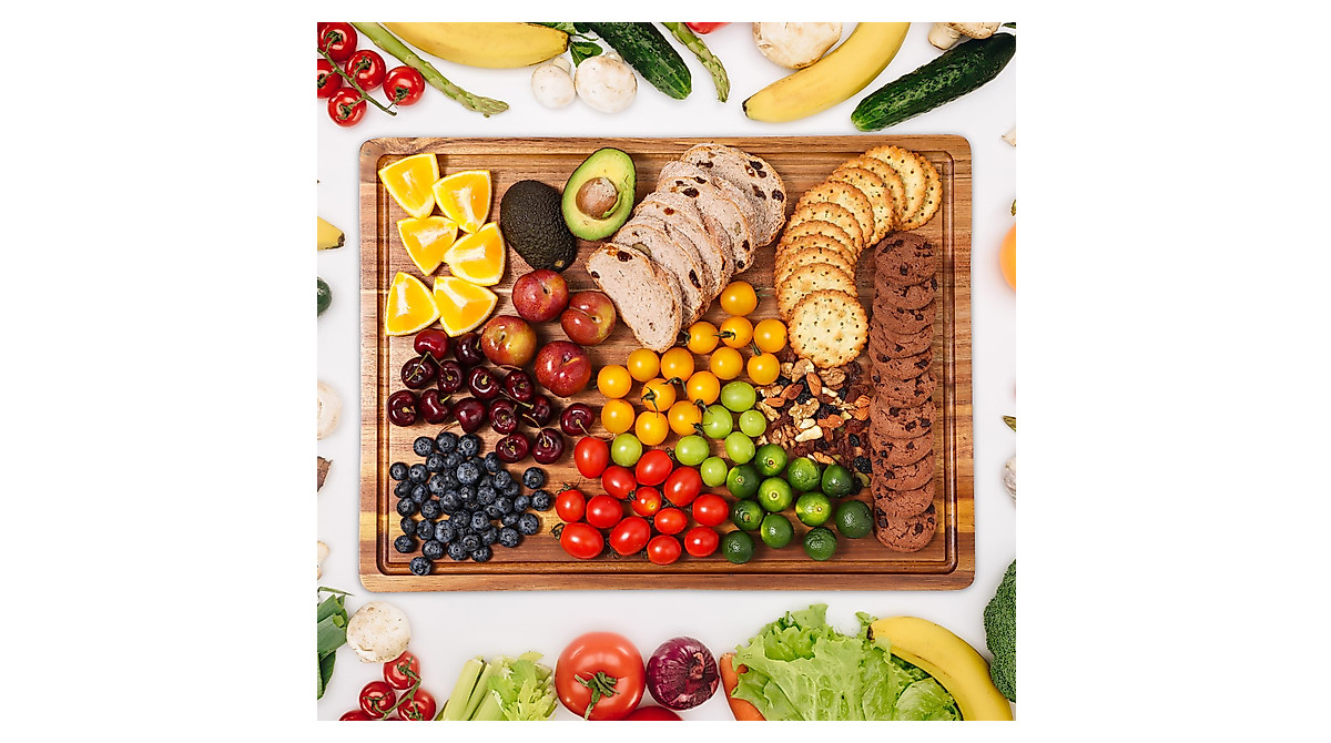 Winnsty Acacia Cutting Board - 17x12 Inch Heavy Duty