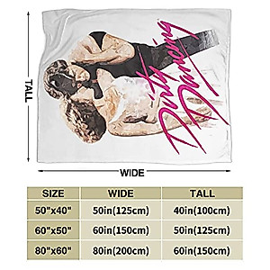 Mnaesllq Dirty Dancing Multi Purpose Blanket Super Soft,Fluffy,Warm,Cozy,Plush,Thick,for Crib Sofa Chair Living Room Gifts Travel Beach Decoration Black 50inx40in