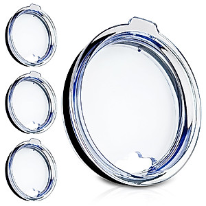 Amgkonp 20oz Tumbler Replacement Lids,4PACK Splash Proof Lids for YETI Rambler,Old Style RTIC,SUNWILL and CIVAGO Coffee Tumbler,BPA free