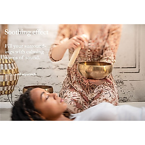 Meinl Sonic Energy Bronze Venus Flower Singing Bowl with Felt Ring and Cover (Synthesis Series) — Made in India — for Meditation, Yoga and Sound Healing Therapy, 7.6", 2-Year Warranty (SB-S-VF-1000)