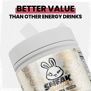 SNEAK | Vanilla Shake | Energy Drink for Milk or Milk Alternatives | Zero Sugar, No Artificial Flavours, Natural Energy | 15 Servings