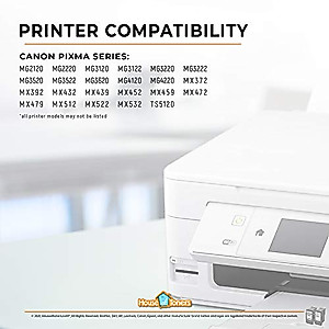 Houseoftoners Remanufactured Ink Cartridge Replacement for Canon PG-240XL 240 XL for PIXMA MG2120 MG3220 MG3222 MG3520 MG3620 MX432 MX452 MX472 MX532 TS5120 Printers (2 Black)