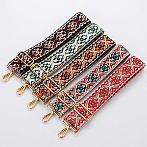 Beacone Purse Straps Replacement Crossbody Shoulder Bag Wide Adjustable Canvas Handbag Belt (B-Green)