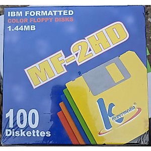 100 Floppy Disks 3.5-Inch DS-HD IBM PC Formatted