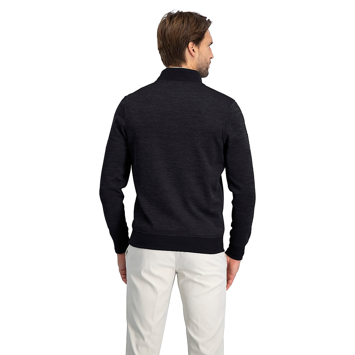 Three Sixty Six Dry Fit Pullover Sweaters for Men - Quarter Zip Fleece Golf Jacket - Tailored Fit
