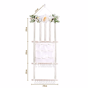 OOSAKU Headbands Holder for Girls Baby Hair Accessories Organizer Storage Wall Hanging Decor for Toddler Girls Room Wall Door Closet Hair Bows Organizer (fdzlq-5)