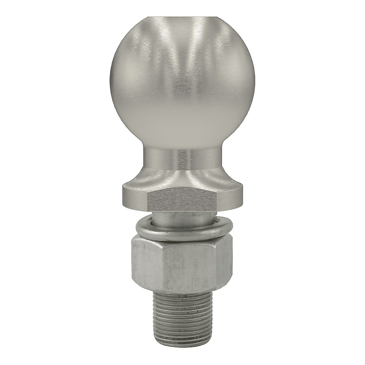 CURT 40054 Stainless Steel Trailer Hitch Ball, 7,500 lbs, 2-5/16-Inch Diameter, 1 x 2-1/8-Inch Shank