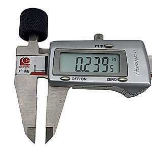 KAISH Set of 2 Black Pearl Top Guitar Dome Knobs with Set Screw for Tele Guitars Black Pearl Cap Bass Black Knobs