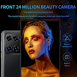 New HD 7-inch Tablet Computer, Android WiFi Bluetooth Voice Call Learning Game Tablet, Eight Core Processor Support Communication Function, Holiday Gift for Adults Kids (Purple)