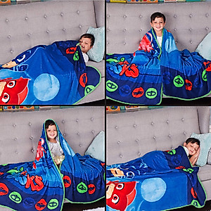 Franco Kids Bedding Super Soft Plush Microfiber Blanket, Twin/Full Size 62" x 90", PJ Masks,A46518