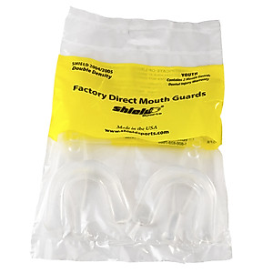 Shield Sports - Youth Double Density Mouth Guard with Strap - 2 Pack - Made in The USA