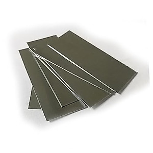 2 Pcs Zinc Fruit Electrode Strip Plate Material Battery Material Experimental Device Battery Tester Electrode Plate Silver Toyvian