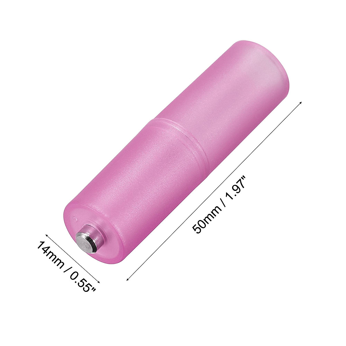 uxcell AAA to AA Battery Adapter Battery Converter Cases Holder Shell with Metal Contacts on One Bottom Purple 8 Pcs