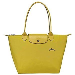 Longchamp Le Pliage Club Large Shoulder Tote (Acid Yellow)