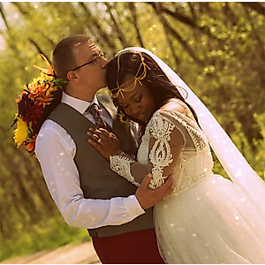 Catery Gold Hair Chain Jewelry Bride Wdedding Headbands Tassels Boho Headpiece Head Chain Rhinestones Hair Jewelry Spring Summer Christmas Head Chain for Women