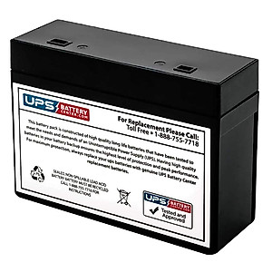 12V 6Ah Sealed Lead Acid Replacement Battery with Recessed Terminals
