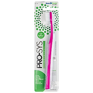 PRO-SYS® Soft Toothbrush for Adult with Sensitive Teeth & Gums, ADA Accepted, with 35-Tuft Wide Dupont® Tynex® Bristles, Pack of 4