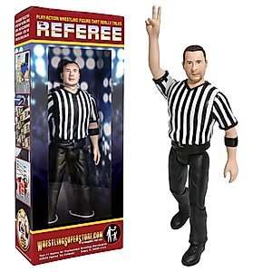 Three Counting and Talking Wrestling Referee Action Figure