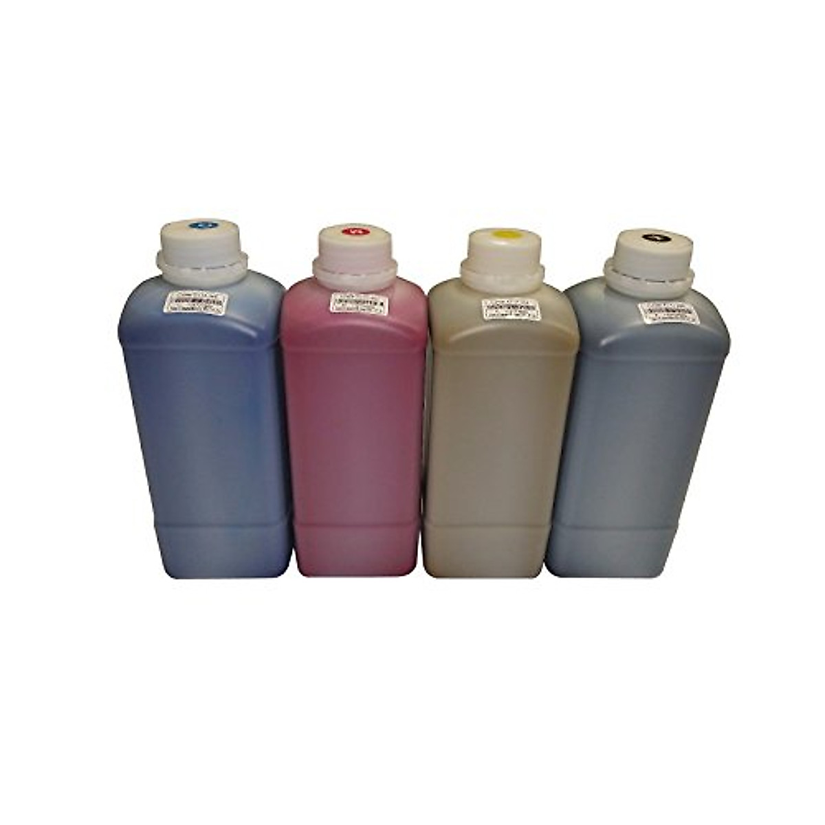 Eco Solvent Ink for Wide Format Sign Printers Using DX4 DX5 DX7 DX9 DX10 DX 11 XP600 TX800 Printhead, Mimaki, Roland, Mutoh (CMYK 4 Liter Set) , Will NOT Work with EcoTank or Small Desktop Printers