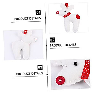 1pc Christmas Elk Pendant Christmas Decor Fireplace Decor Plush Doll Holiday Tree Decorations Christmas Tree Decor Felt Christmas Tree Ornaments Christmas Hanging Plush Elk Pendant