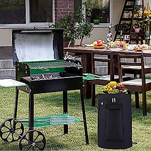 Kovshuiwe 600D Heavy Duty Propane Tank Cover Fits Standard 20 lb Tank Cylinder, Outdoor Propane Tank Storage Cover with Stable Tabletop Feature UV Weather Resistant 12.5" Dia x 18.5" H