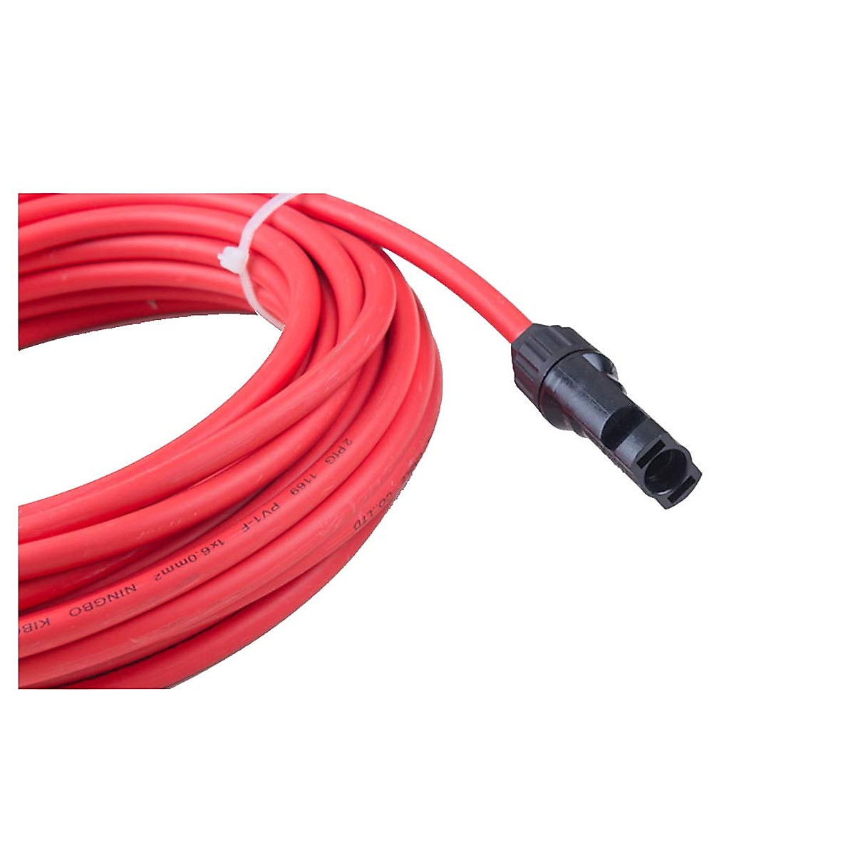 SHIERLENG 1 Pair 10AWG 10FT Solar Extension Cable with PV Male Female Connector Photovoltaic Red Black Wire (6mm2) for Solar Panel Cable Kit System (10FT)