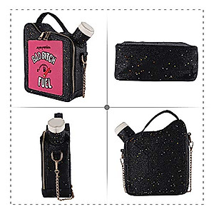 KUANG! Women Fashion Sequin Crossbody Bag Girl's Fun Gasoline Handbag Shoulder Bag for Women Messenger tote Bags