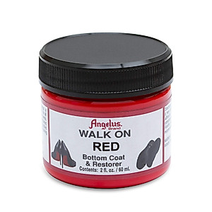 Angelus Walk on Red Paint Restorer – for Red Bottoms, Color Renewal for High Heels and Leather Shoes – Durable, Flexible, and Easy Application – 2 fl oz