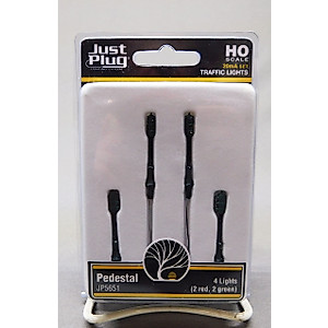 Woodland SCENICS Pedestal Traffic Light 4 Pack HO Scale