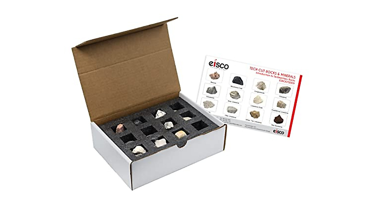 Explore 12 Piece Sedimentary Rocks Kit for Geology Class