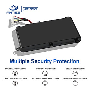 ANTIEE AS15B3N Laptop Battery for Acer Predator 15 G9-591 G9-591G G9-592 G9-592G G9-593 Predator 17 G5-793 G9-791 G9-791G G9-792 G9-792G G9-793 Predator 17X GX-791 GX-792 21X GX21-71 G9000 4ICR19/66-2