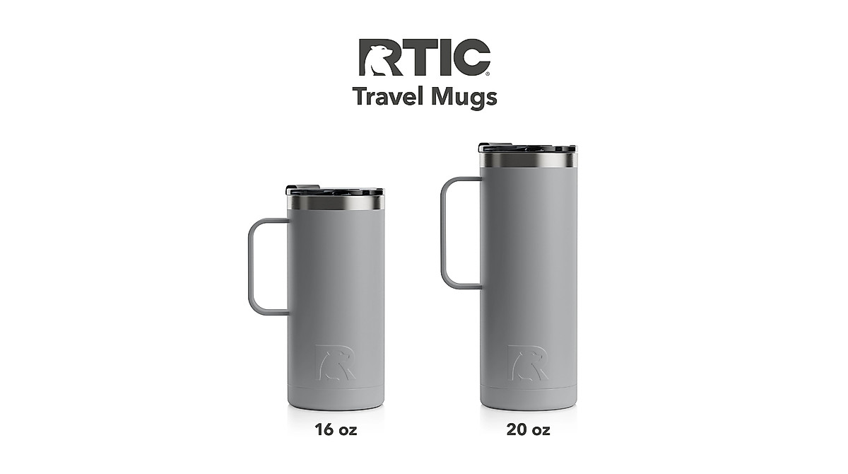RTIC 16 oz Travel Mug - Vacuum-Insulated & Portable