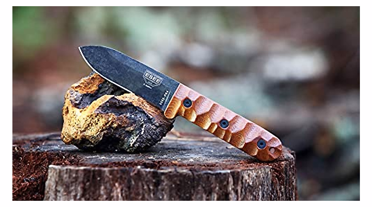 ESEE PR4 Fixed Blade Survival Knife with Sheath | Durable & Made in USA