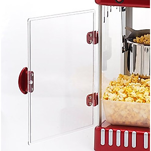 Elite Gourmet EPM-250# Electric Tabletop Popcorn Kettle Maker, Retro Carnival, Warming Light (2.5Oz, Red)